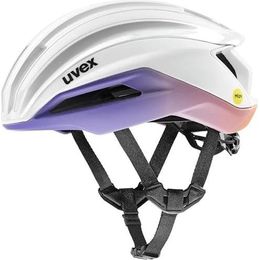 Uvex Surge Aero Mips Rennrad-Helm white-lilac apricot matt 53-56 cm