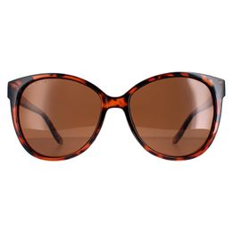 Montana Cat Eye Womens Gl&auml;nzend Schildpatt Braun Polarisiert MP74B