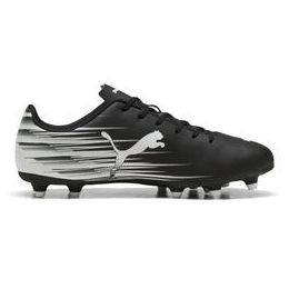 Fu&szlig;ballschuh Puma "ATTACANTO II FGAG", Herren, Gr. 42,5, schwarz-wei&szlig; (Puma schwarz, Puma wei&szlig;), Synthetik, bedruckt, Schuhe Fu&szlig;ballschuh, f&uuml;r Rasen- und Kunstrasenpl&auml;tze