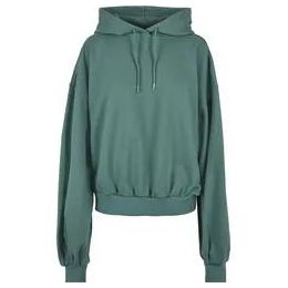 Rundhalspullover Urban Classics "Urban Classics Damen Ladies Organic Oversized Terry Hoody", Damen, Gr. XS/S, paleleaf, 100% Baumwolle, unifarben, oversize, ohne Ausschnitt, Pullover Rundhalspullover