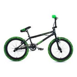BMX-Rad CHILLIZ "XB.02" Gr. 25, schwarz, gr&uuml;n, schwarz, Fahrr&auml;der, Kinder, 25cm, 20 Zoll (50,80cm) hinten: 20 Zoll (50,80cm)
