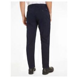 Chinohose Tommy Hilfiger "Chino Denton 1985 PIMA CO", Herren, Gr. 31, L&auml;nge 34, blau, Web, Obermaterial: 96% Baumwolle, 4% Elasthan, unifarben, straight fit lang, Hosen Chinohose, Straight Fit