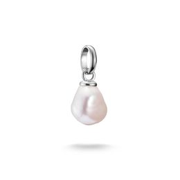 Charm Perle Thomas Sabo "Charm S&uuml;&szlig;wasserzuchtperle - Connect", bunt (silberfarben, wei&szlig;), Charms, Damen, Perlen, Silber 925 (recycelt), mit S&uuml;&szlig;wasserzuchtperle