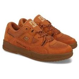 Schn&uuml;rschuh DC Shoes "Construct", Herren, Gr. 8,5(41), braun (braun, gum), Obermaterial:54.6% Leder, 20.9% Synthetikmaterial, 25.5% Microfaser;, Schuhe Schn&uuml;rschuh