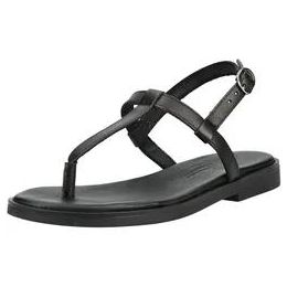 Zehentrenner Pavement "Pavement Sandalen Leder", Herren, Gr. 37, schwarz, Leder, Schuhe Zehentrenner