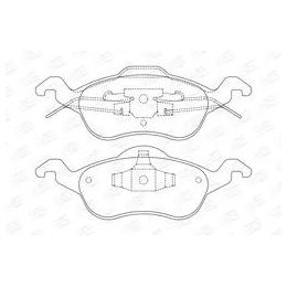 Champion Bremsbelagsatz, Scheibenbremse 571967ch f&uuml;r FORD