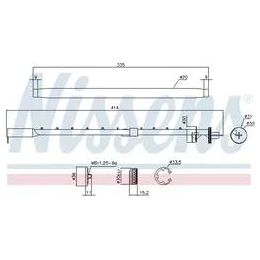 NISSENS Trockner, Klimaanlage 95580 f&uuml;r MERCEDES-BENZ