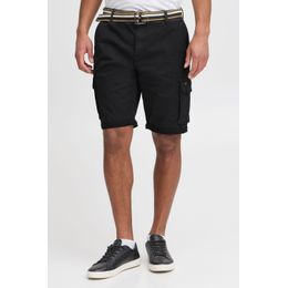 Cargoshorts Blend "BHBrian", Herren, Gr. M, US-Gr&ouml;&szlig;en, schwarz, Web, 98% Baumwolle, 2% Elasthan, unifarben, regular fit kurz, Hosen, Stilvolle Cargo Shorts mit Taschen und G&uuml;rtel