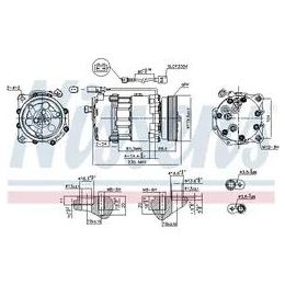 NISSENS Kompressor, Klimaanlage 890761 f&uuml;r VW VAG AUDI FORD MERCEDES-BENZ (FAW)