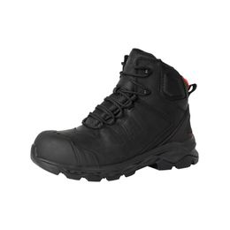 Sicherheitsschuh Helly Hansen "Oxford Mid" Gr. 43, schwarz, 43, Obermaterial: 50% Rindsleder Leather cow. 50% Lammleder LEL., Schuhe