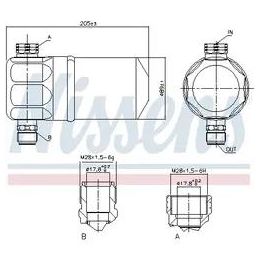 NISSENS Trockner, Klimaanlage 95115 f&uuml;r VW