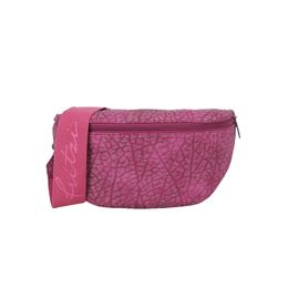 Schultertasche Fritzi aus Preussen "Ella Bum Bag Medium", Damen, Gr. B/H/T: 9cm x 12cm x 29cm, pink, Polyurethan (PU), unifarben, Taschen Schultertasche, mit Zweifarbeffekt