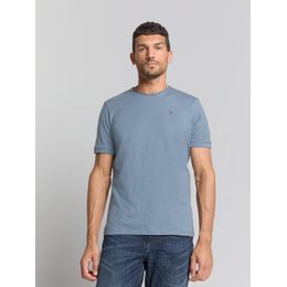 T-Shirt NO EXCESS "NO EXCESS Crewneck t-shirt", Herren, Gr. 3XL, blau (rauchblau), 100% Baumwolle, Shirts T-Shirt