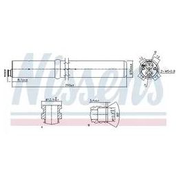 NISSENS Trockner, Klimaanlage 95555 f&uuml;r AUDI