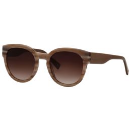 Sonnenbrille BRENDEL EYEWEAR "BRENDEL eyewear Sonnenbrille", lebendiges taupe gestreift, Sonnenbrillen Sonnenbrille