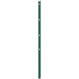 Zaunpfosten Arvotec "EXCLUSIVE 140", gr&uuml;n, H:200cm, Edelstahl, Kunststoff, Zaunpfosten, 6x4x200 cm f&uuml;r Mattenh&ouml;he 140 cm, zum Einbetonieren