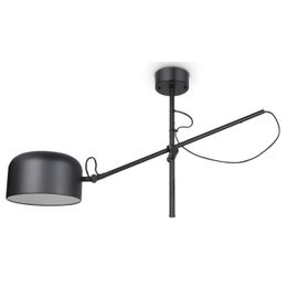 Paco Home Deckenleuchte "BOWL", schwarz (schwarz, wei&szlig;), 1, H: 55,5cm, Leuchten, Deckenleuchte