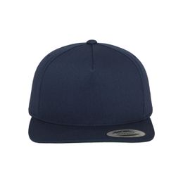 Flex Cap Flexfit "Flexfit Unisex Classic 5 Panel Snapback", Gr. onesize, navy, 100% Baumwolle, Caps