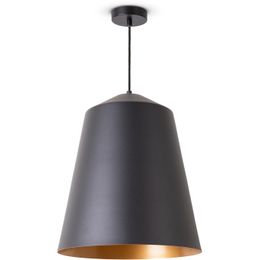 Paco Home Deckenleuchte "Jackson", grau, 1, &Oslash; 36,5cm H: 43cm, Leuchten, Wohnzimmer Arbeitszimmer Pulverbeschichtet Industrial Design E27, Pendellampe Esszimmerlampe Pendelleuchte