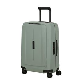Hartschalen-Trolley Samsonite "ESSENS, verschiedene Gr&ouml;&szlig;en und Farben", Gr. B/H/T: 40cm x 55cm x 20cm 39 l, sage, Polypropylen, Strukturmuster, Koffer, mit robustem Polypropylen-Geh&auml;use, mit mehreren F&auml;chern
