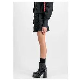 Skort Alpha Industries "Utility Mini Skirt W", Damen, Gr. L, schwarz, Obermaterial: 100% Nylon, R&ouml;cke Skort