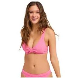 B&uuml;gel-Bikini-Top Roxy "Roxy Paradise Wire Free Dcup", Damen, Gr. S, Cup B, sangria sunset, Obermaterial: 86% Microfaser, 14% Elasthan;, Bikini-Oberteile