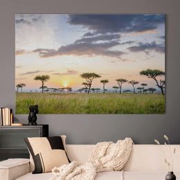 Akustikbild Kenia Savannenlandschaft bei Sonnenuntergang