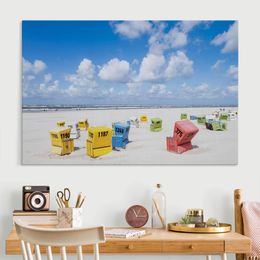 Akustikbild Langeoog Strandk&ouml;rbe am Sandstrand