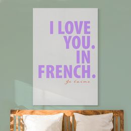 Akustikbild I love you in french