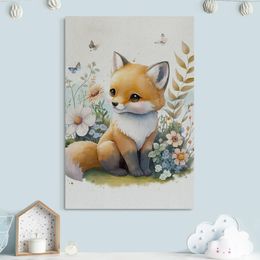 Akustikbild Fuchs auf Blumenwiese