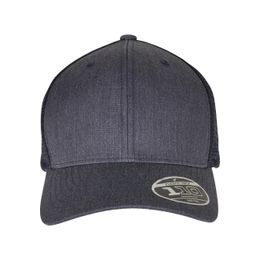 Trucker Cap Flexfit "Flexfit Unisex 110 Flexfit Melange Trucker", Herren, Gr. onesize, heather, navy, 60% Baumwolle, 40% Polyester, unifarben, Caps