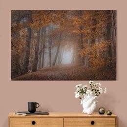 Akustikbild Weg im m&auml;rchenhaften Herbstwald