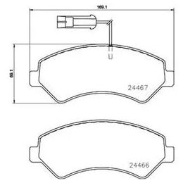 MAGNETI MARELLI Bremsbelagsatz, Scheibenbremse 363700423161 f&uuml;r FIAT RAM