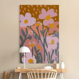 Akustikbild Blumenwiese in warmen Farben