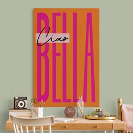 Akustikbild Ciao Bella Pink Orange