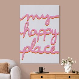 Akustikbild My Happy Place in Pink