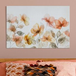 Akustikbild Zarte Aquarell Blumen