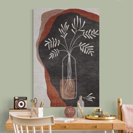 Akustikbild Boho Blumen in Vase II