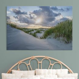 Akustikbild Amrum Sonnenaufgang im D&uuml;nensand