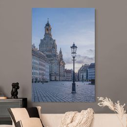Akustikbild Dresden Frauenkirche bei D&auml;mmerung