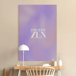 Akustikbild Find Your Zen Violett