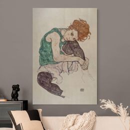 Akustikbild Egon Schiele - Sitzende Frau mit hochgezogenem Knie