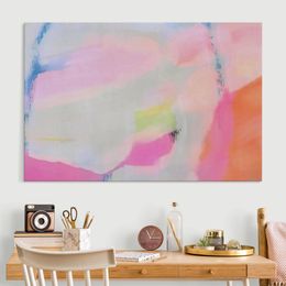 Akustikbild Pastell in Pink und Blau