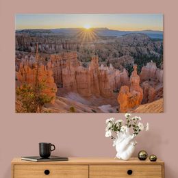 Akustikbild USA Canyon mit Felsen bei Sonnenaufgang