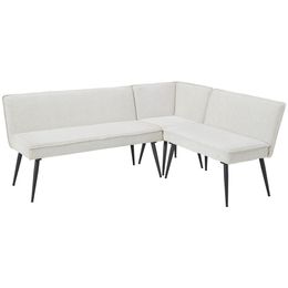 Livetastic Eckbank, Beige, Metall, Textil, 5-Sitzer, 195x157 cm, Esszimmer, B&auml;nke, Eckb&auml;nke