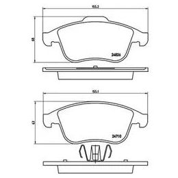 MAGNETI MARELLI Bremsbelagsatz, Scheibenbremse 363700468047 f&uuml;r RENAULT SAMSUNG
