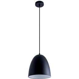 Paco Home Pendelleuchte "JACK", schwarz, 1, &Oslash; 25cm H: 26cm, Leuchten, K&uuml;chenlampe H&auml;ngelampe Esszimmer Esstischlampe Innen Gold Wei&szlig;, Pendelleuchte