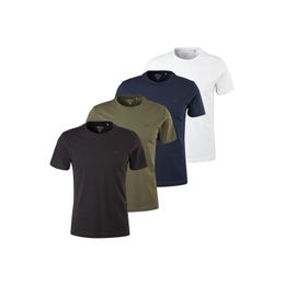 T-Shirt s.Oliver "T-Shirt Basic T-Shirt 4er Pack", Damen, Gr. L, bunt (mehrfarbig), Obermaterial: 100% Baumwolle CO., Shirts T-Shirt