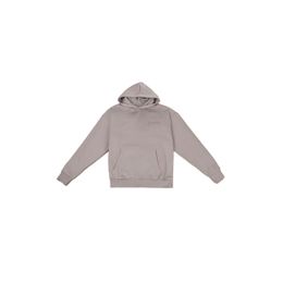 Kapuzensweatshirt DROPSIZE "Dropsize HEAVY OVERSIZE EMBO HOODIE", Herren, Gr. M, moon rock, 70% Baumwolle, 30% Polyester, Sweatshirts