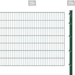 Einstabmattenzaun Arvotec "ESSENTIAL 140 zum Aufschrauben", gr&uuml;n (dunkelgr&uuml;n), H:140cm, Kunststoff, Stahl, Zaunelemente, Zaunh&ouml;he 140 cm, Zaunl&auml;nge 2 - 60 m
